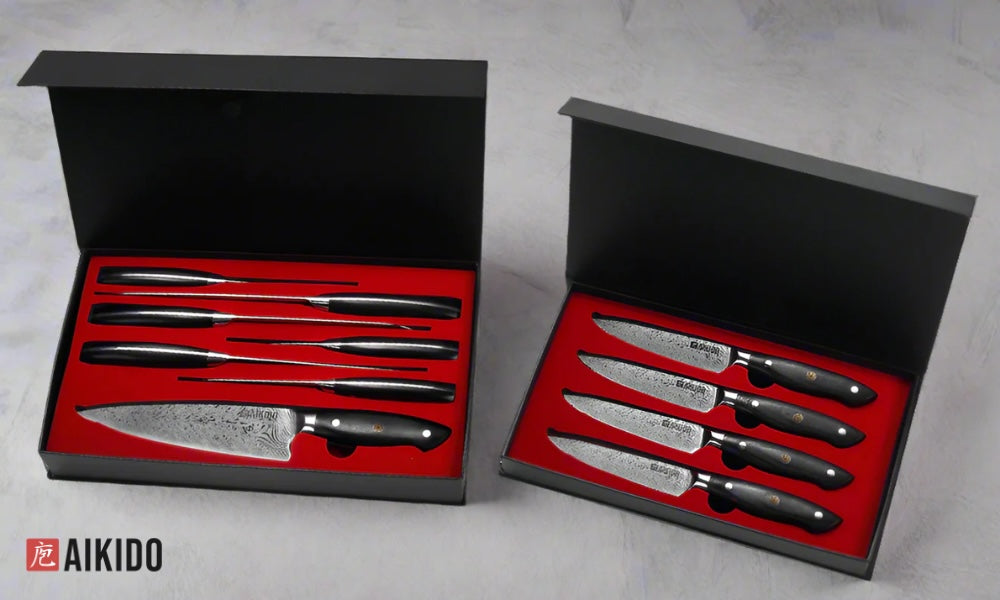 Hokkan 11-Piece Knife Set – Aikido Steel